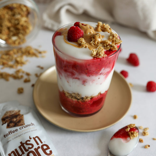 Raspberry Toffee Parfait